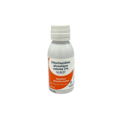Chlorhexidine alcoolique 2% colorée – Solution désinfectante